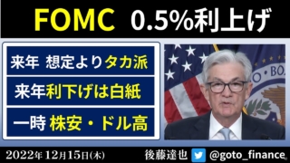 FOMC0.5%利上げ：来年はどうなる？ | アゴラ 言論プラットフォーム